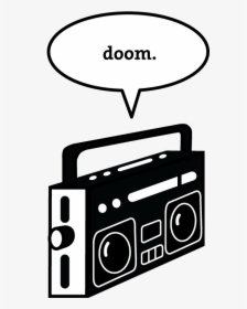 Doom Logo Png - Black-and-white, Transparent Png - kindpng
