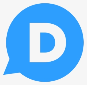 Blue D Letter Logo Png - Disqus Logo Png, Transparent Png - kindpng