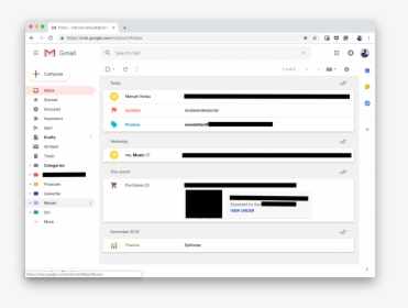 Inbox Sample - Screenshot, HD Png Download - kindpng