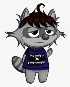 Weeb Raccoon - Cartoon, HD Png Download - kindpng