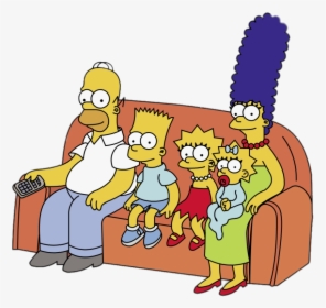 The Simpsons On The Sofa - Transparent Simpsons Png, Png Download - kindpng