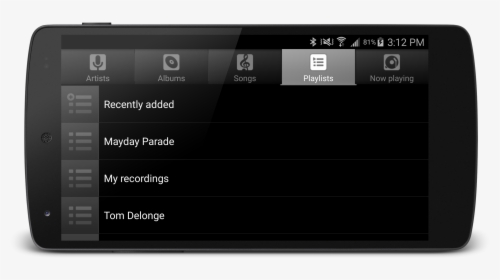 Playlist - Screenshot, HD Png Download - kindpng