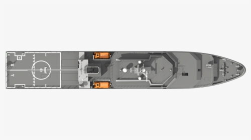 Damen Matv 2300 Top View - Gunboat, HD Png Download - kindpng