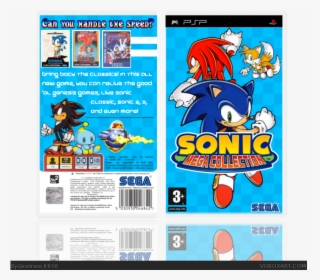 Sonic Mega Collection Box Art Cover - Cartoon, HD Png Download - kindpng