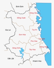 Map Of Phu Yen - Bản Đồ Phú Yên, HD Png Download - kindpng