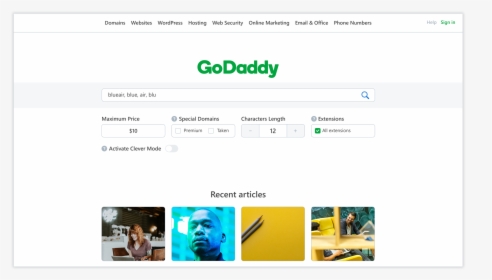 Godaddy Logo Png , Png Download - Screenshot, Transparent Png - kindpng