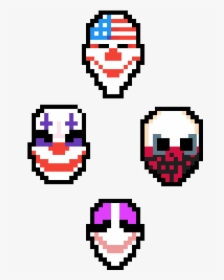 Payday 2 Pixel Art, HD Png Download - kindpng