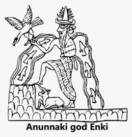 28 Collection Of Enki God Drawing, HD Png Download - kindpng