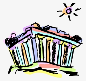 Acropolis Cartoon, HD Png Download - kindpng