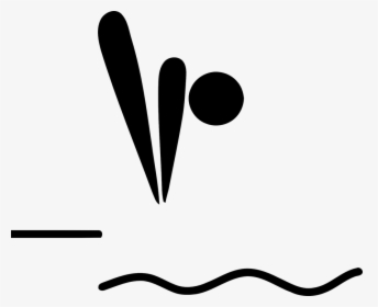 Olympics Diving Clipart, HD Png Download - kindpng