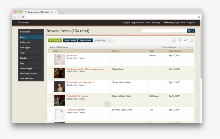 Omeka Classic, HD Png Download - kindpng